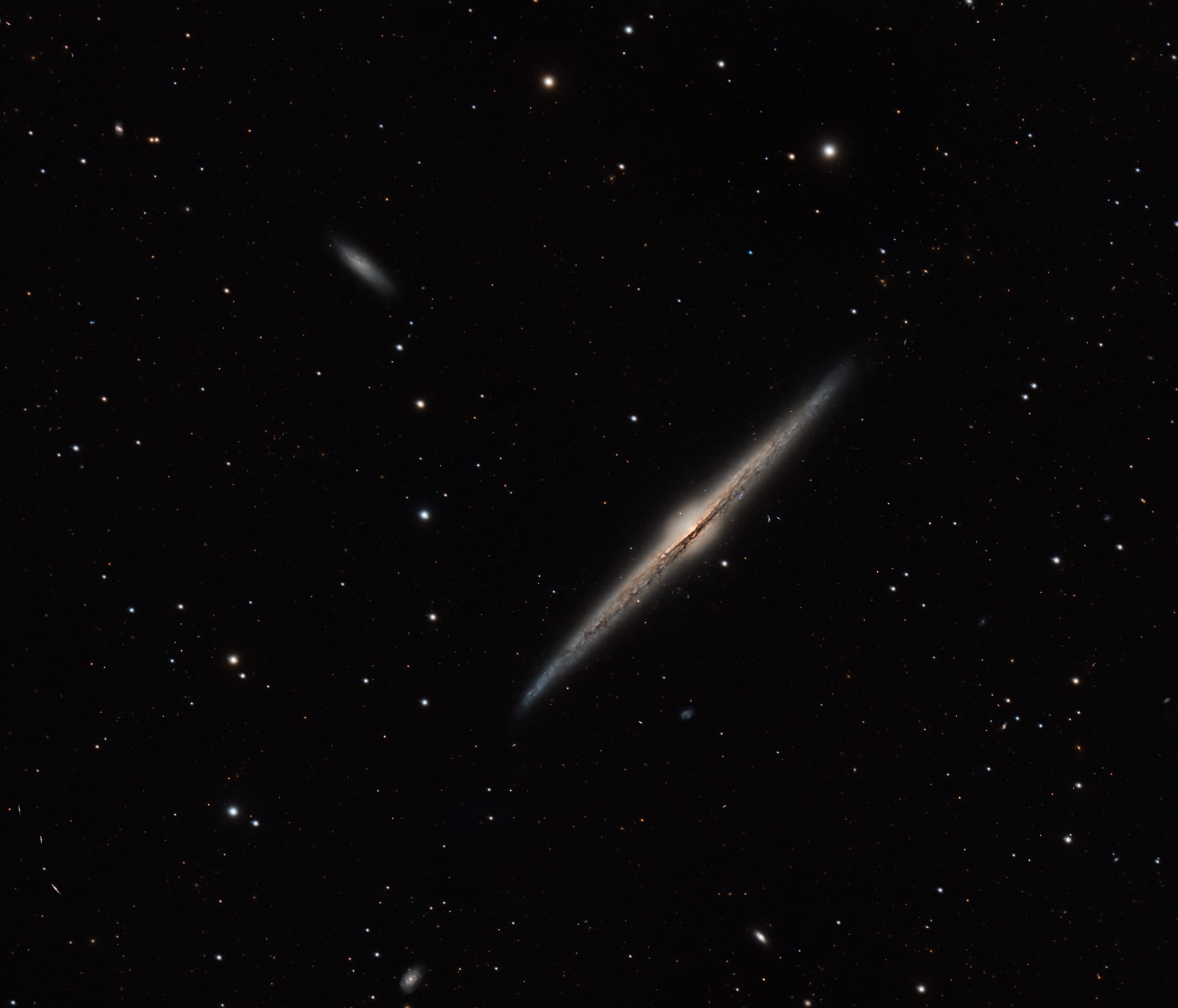 Needle Galaxy (RGB) – Linda's Astronomy Adventures